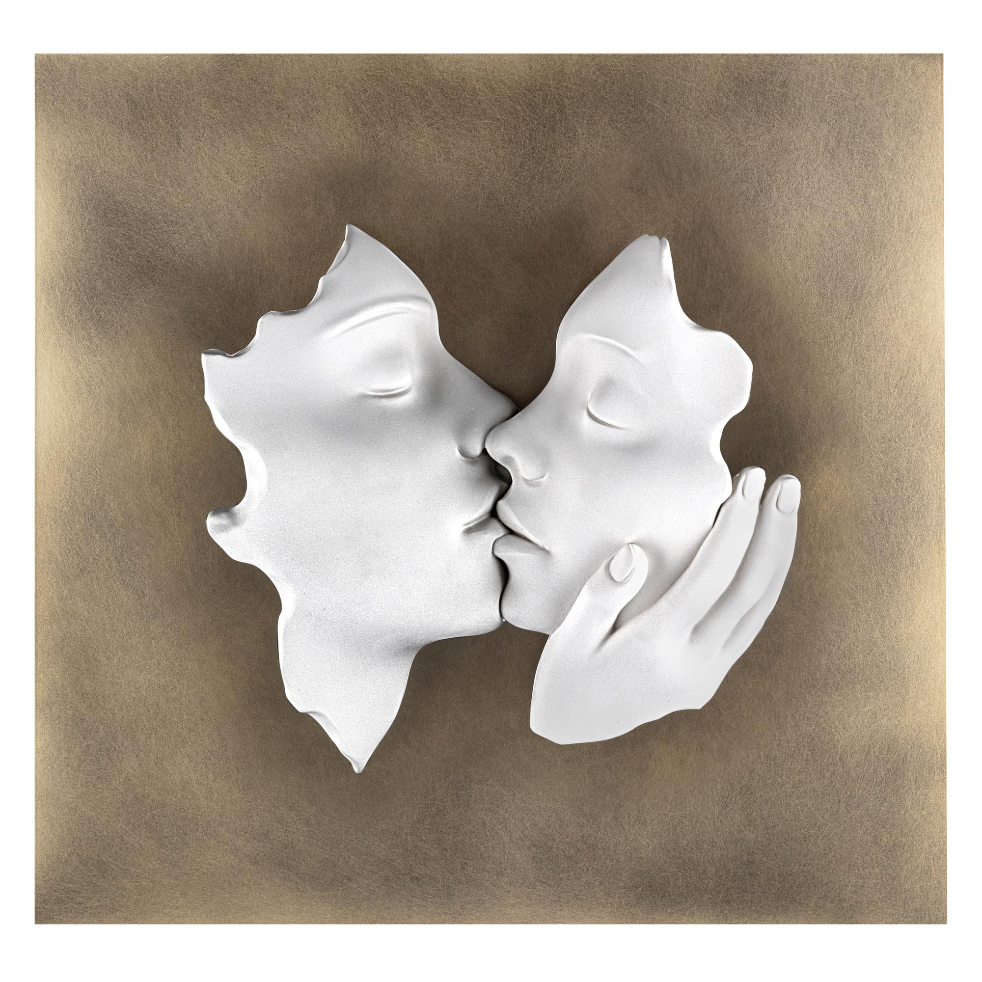 Quadro Il Bacio in legno e marmorino Bongelli Preziosi per arredare con ...